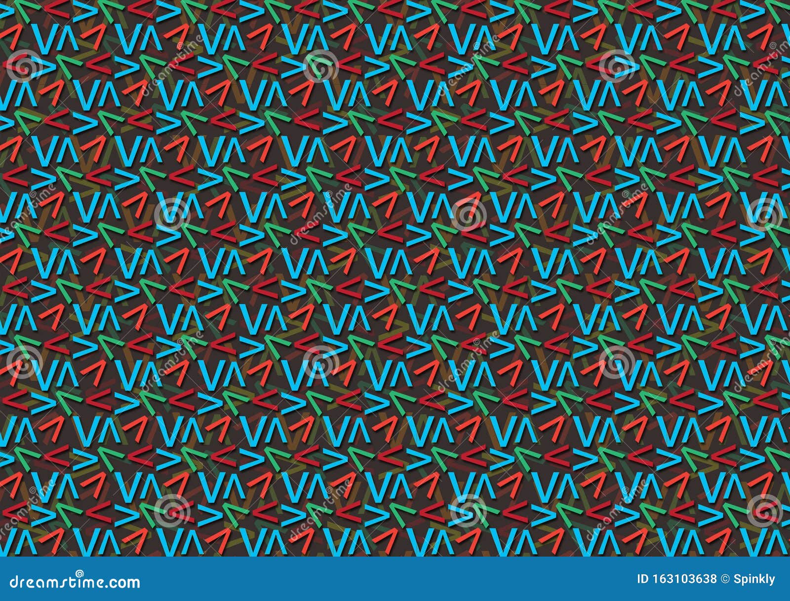 Letter V Pattern Wallpaper for Use with Designs or Background Stock ...