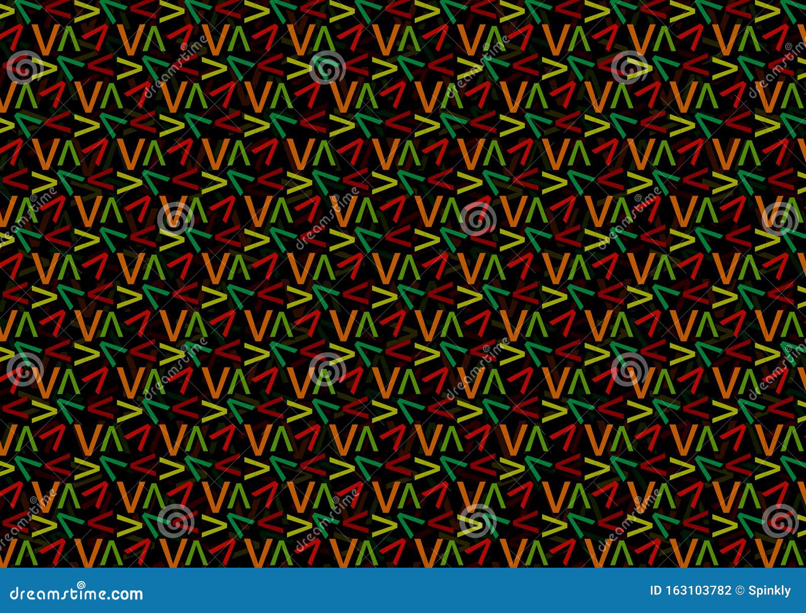 Letter V Pattern Wallpaper for Use with Designs or Background Stock ...