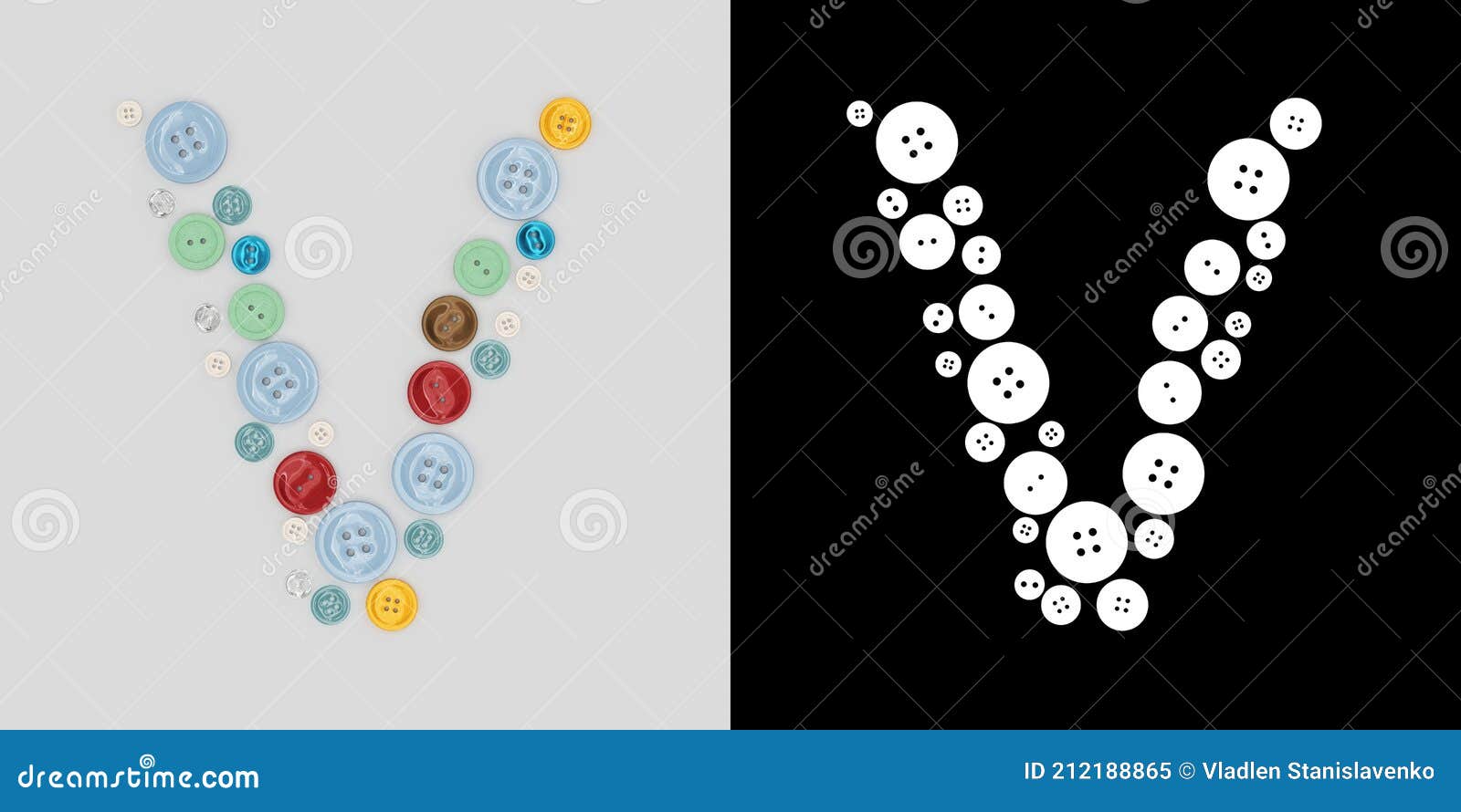 Letter S Of Sewing Button Alphabet. Alphabet From Buttons . Letter From ...