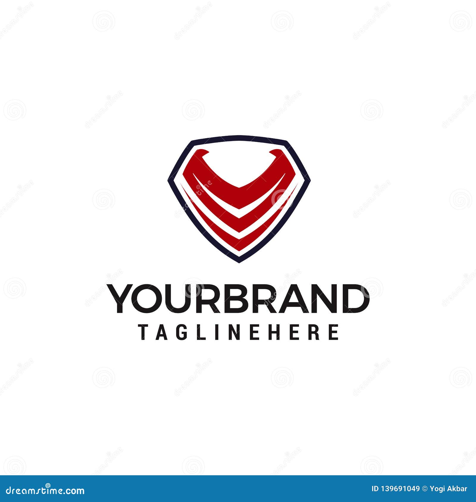 Letter V Shield Logo Designs Template Stock Vector - Illustration of ...