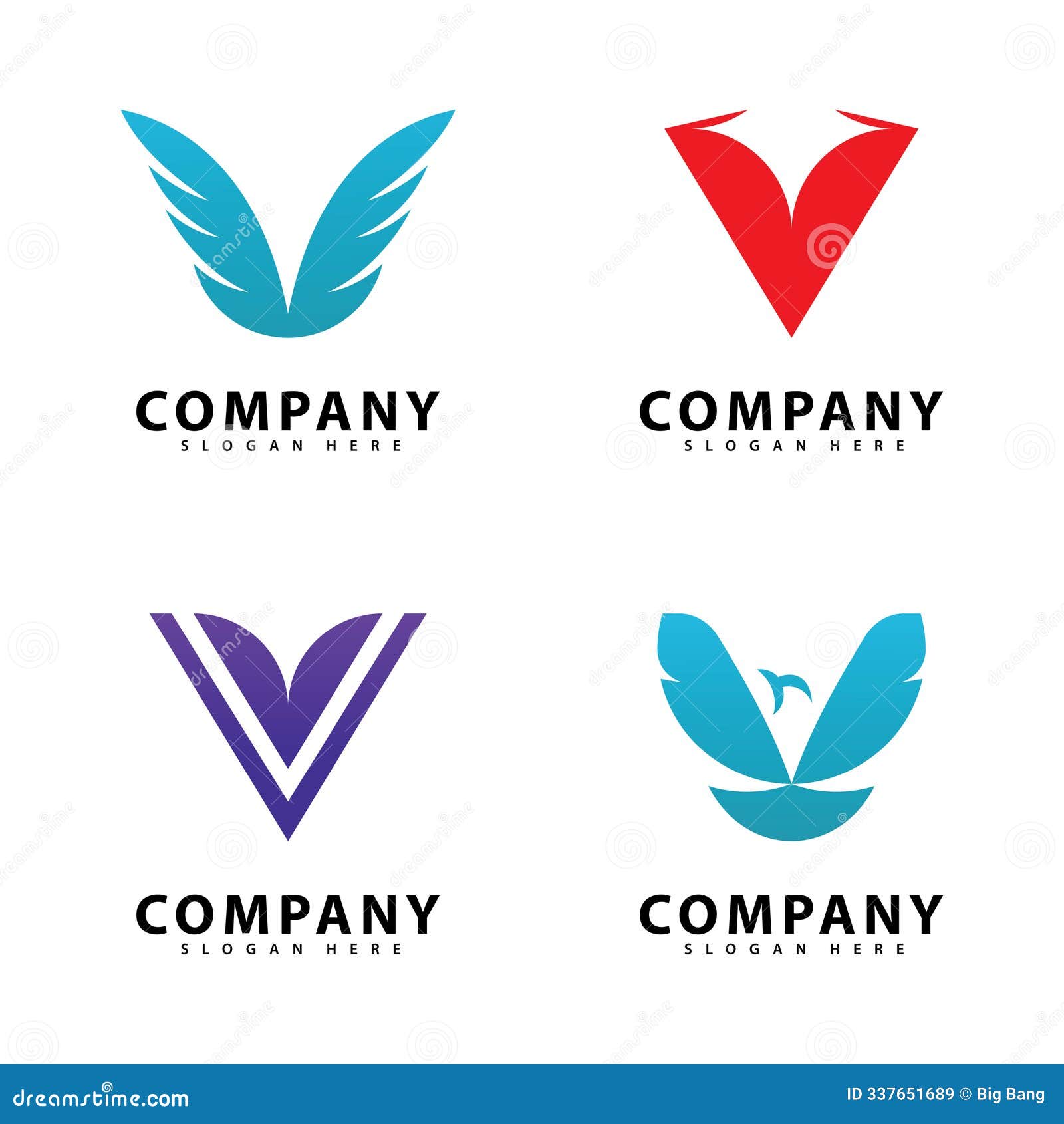 Letter V Simple Template Logo Stock Vector - Illustration of typescript ...