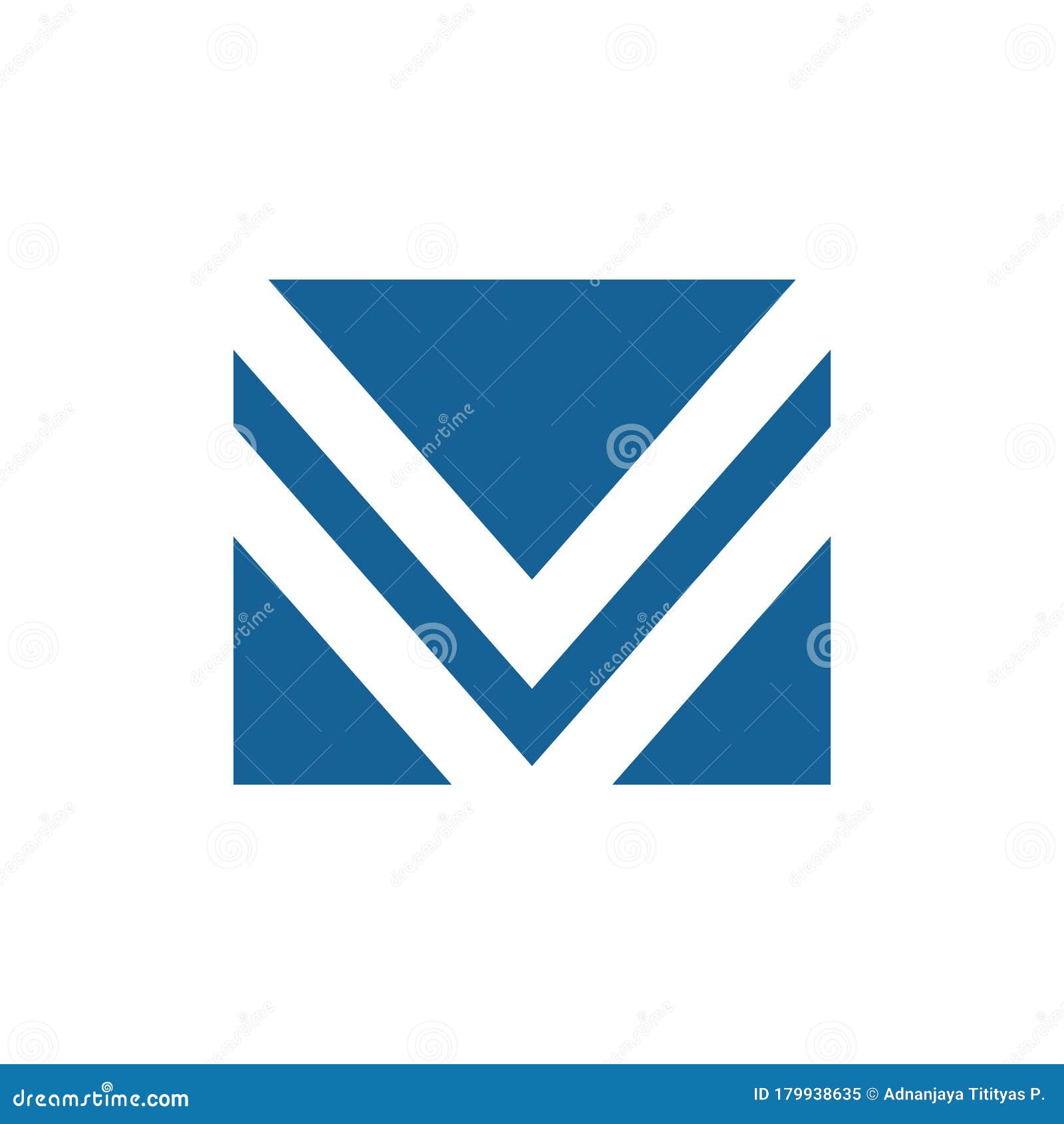 Letter V Stripes Square Logo Vector Stock Vector - Illustration of ...