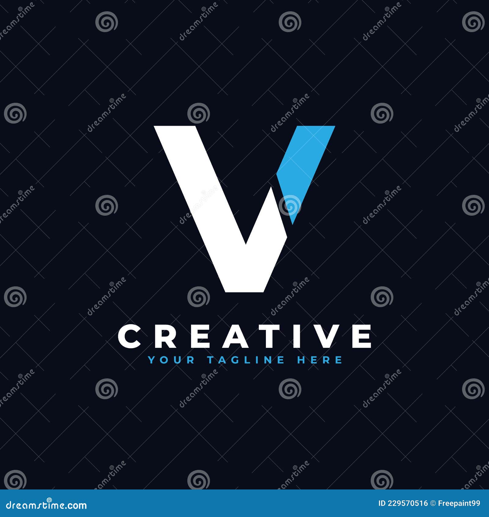 Letter V Tech Logo. Design Vector Illustration Modern Monogram Icon ...