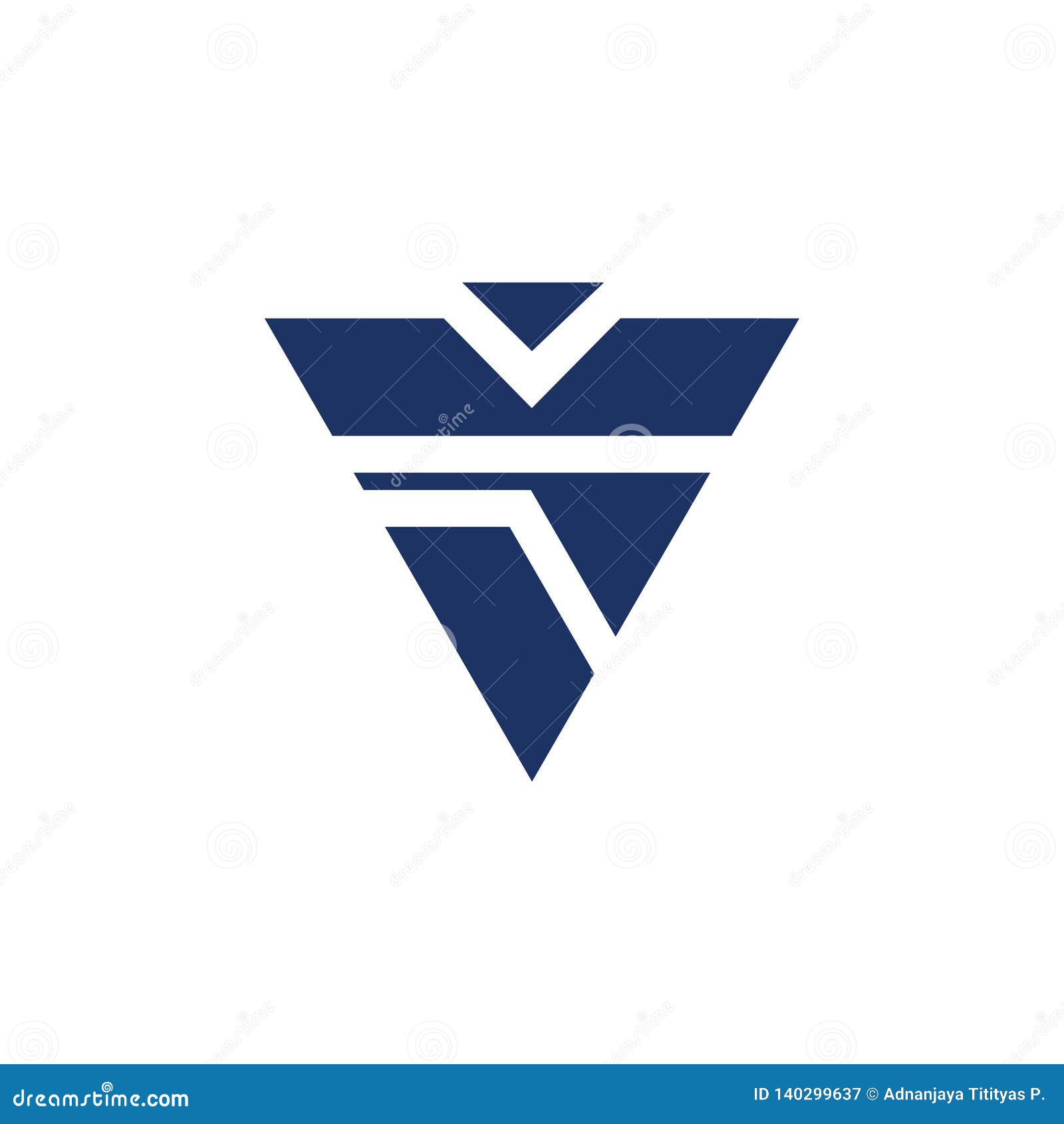 Letter V Triangle Geometric Mosaic Logo Stock Vector - Illustration of ...