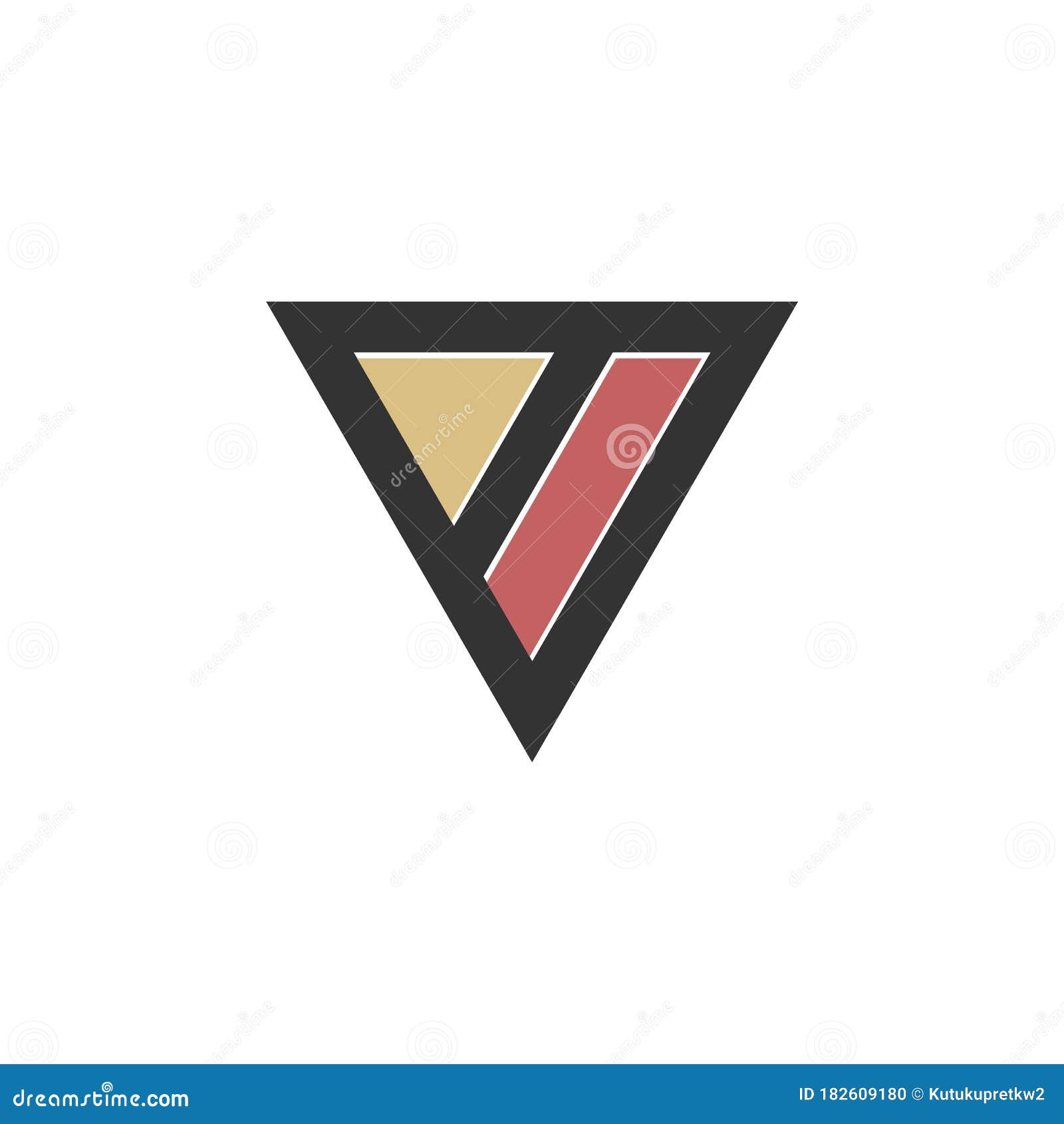 Letter V Triangle Logo Template Illustration Design. Vector EPS 10 ...