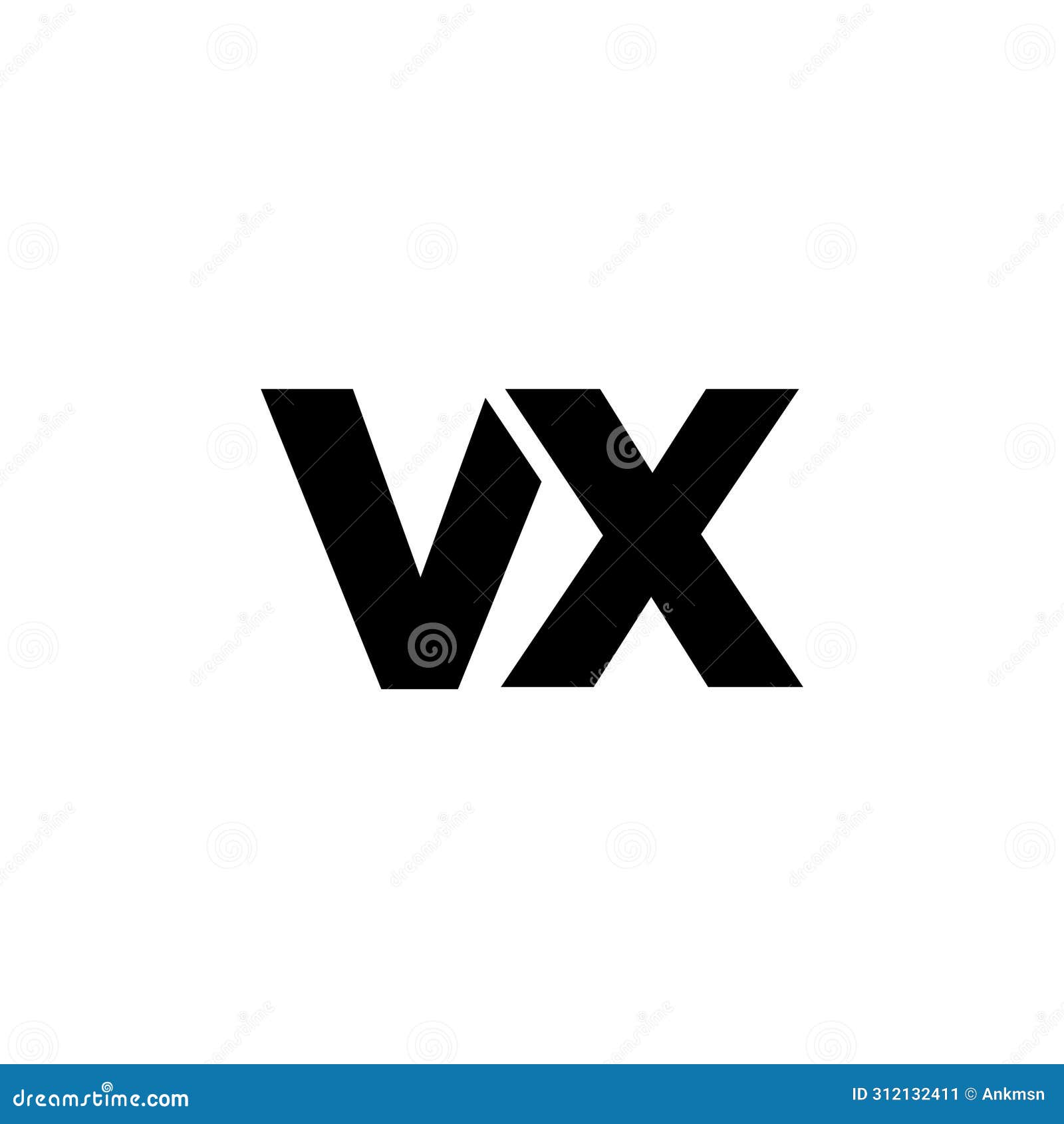 Letter V and X, VX Logo Design Template. Minimal Monogram Initial Based ...
