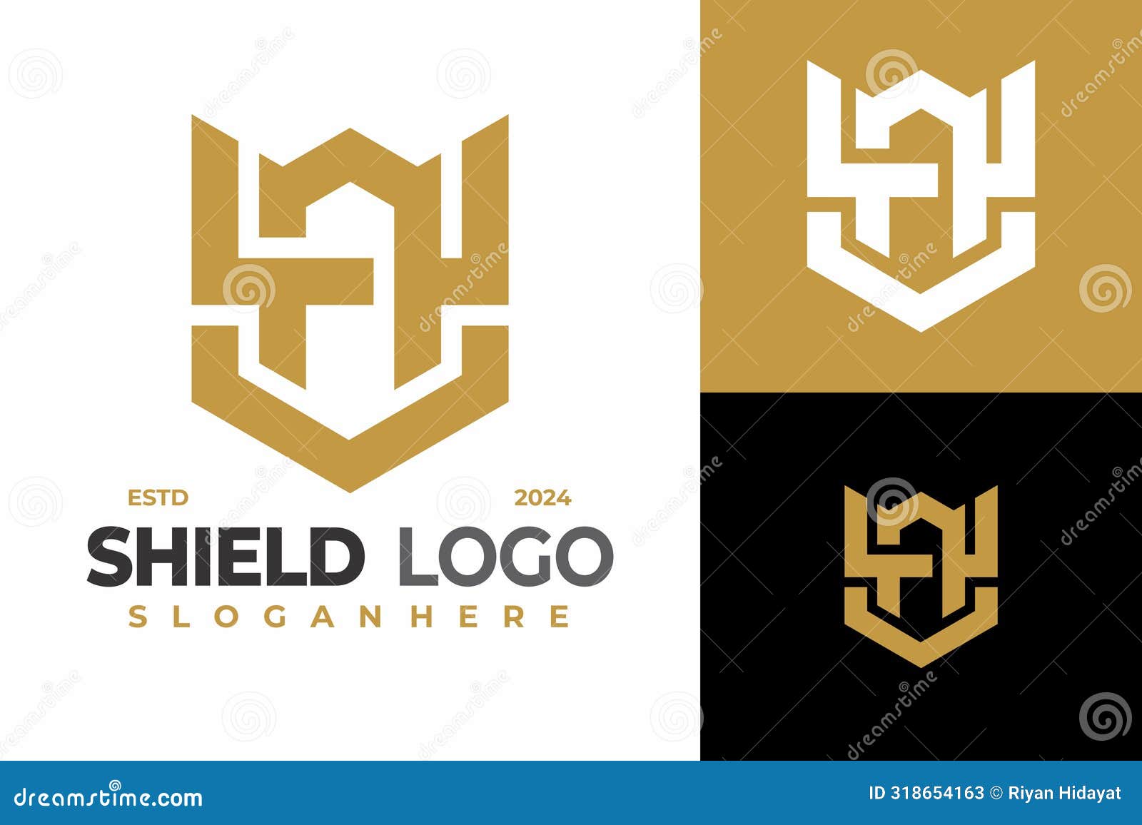 Letter Va or Av Shield Logo Design Vector Symbol Icon Illustration ...