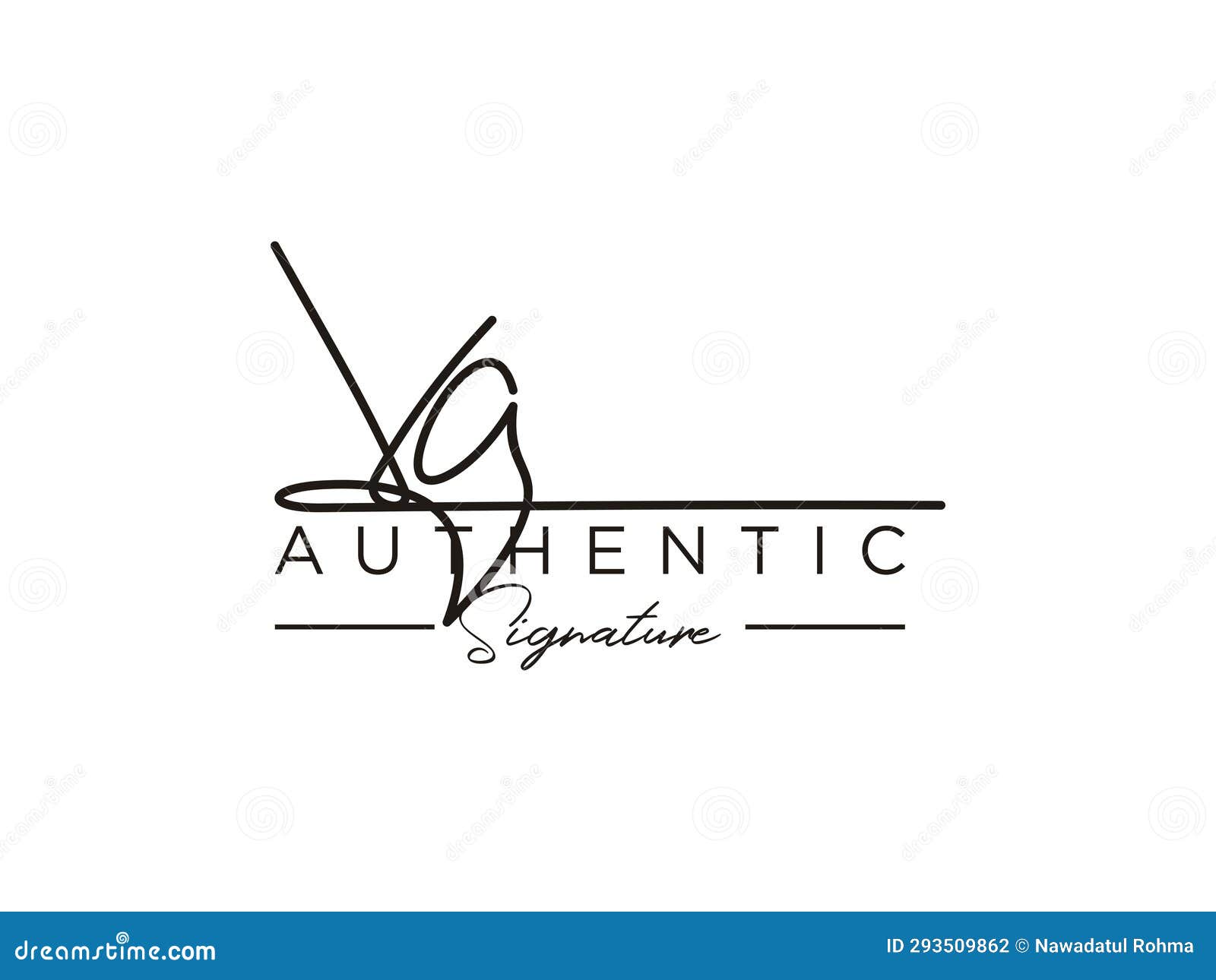 Letter VA Signature Logo Template Vector Stock Vector - Illustration of ...