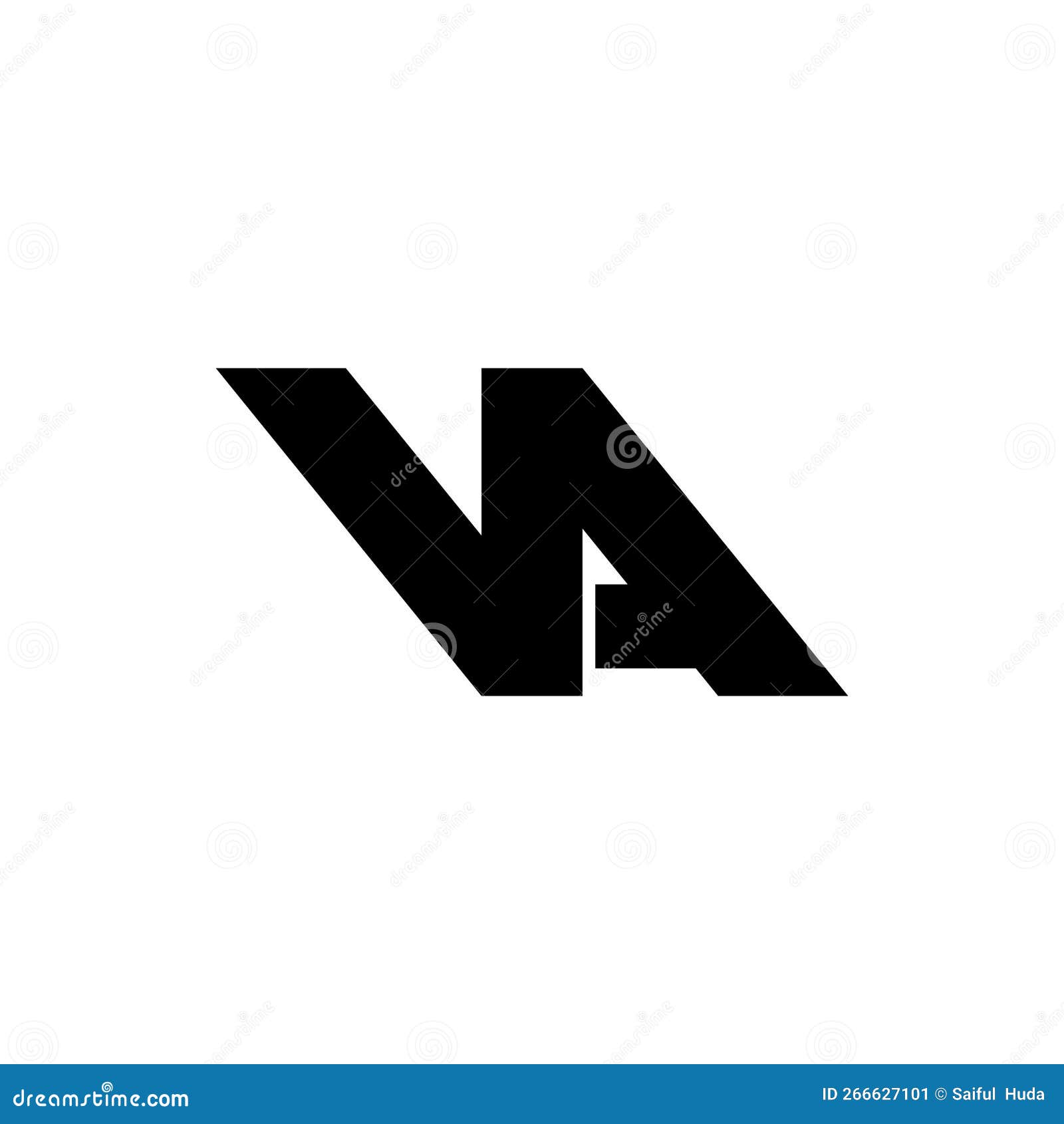 Letter VA Simple Monogram Logo Icon Design. Stock Vector - Illustration ...