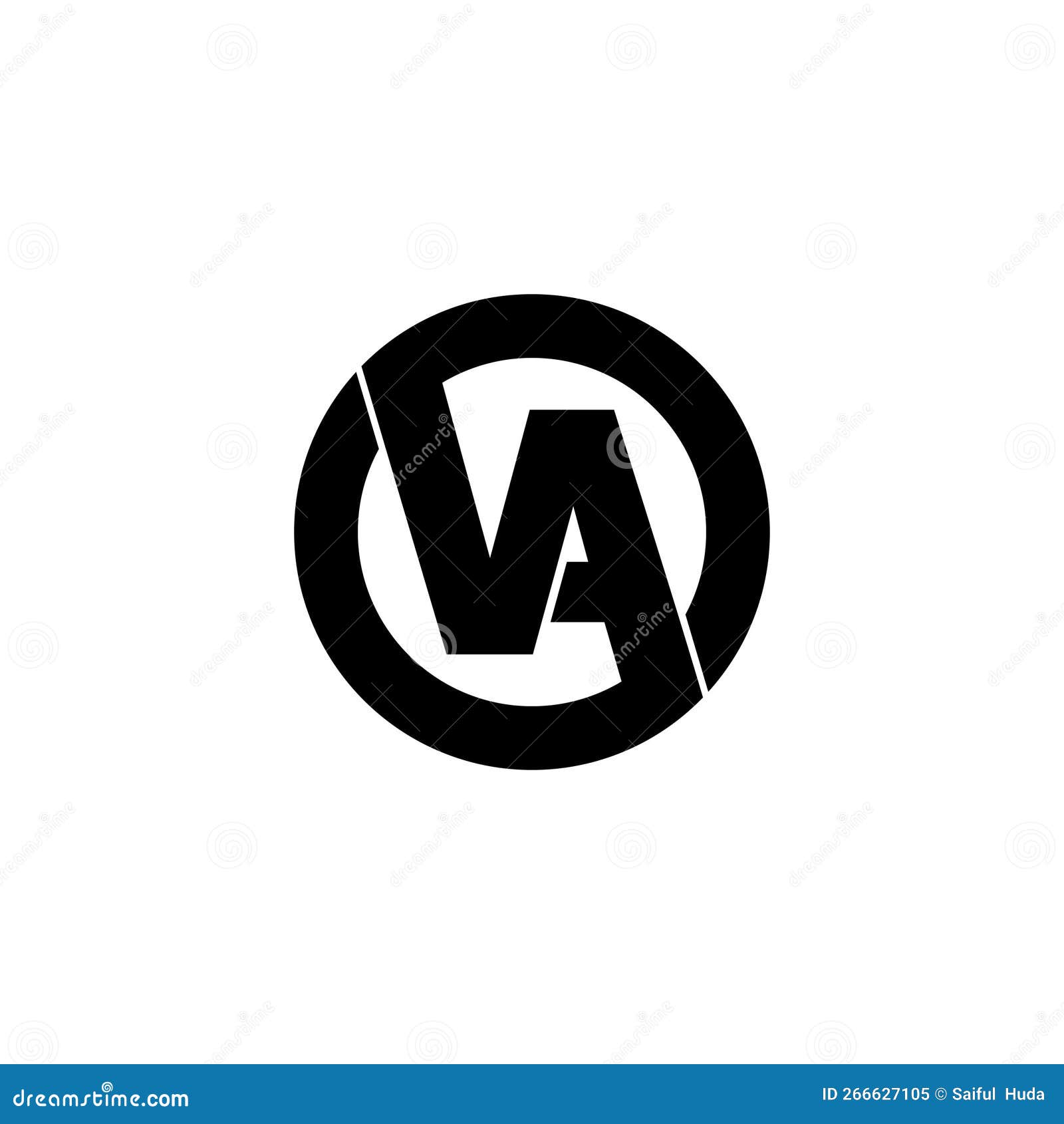 Letter VA Simple Monogram Logo Icon Design. Stock Vector - Illustration ...