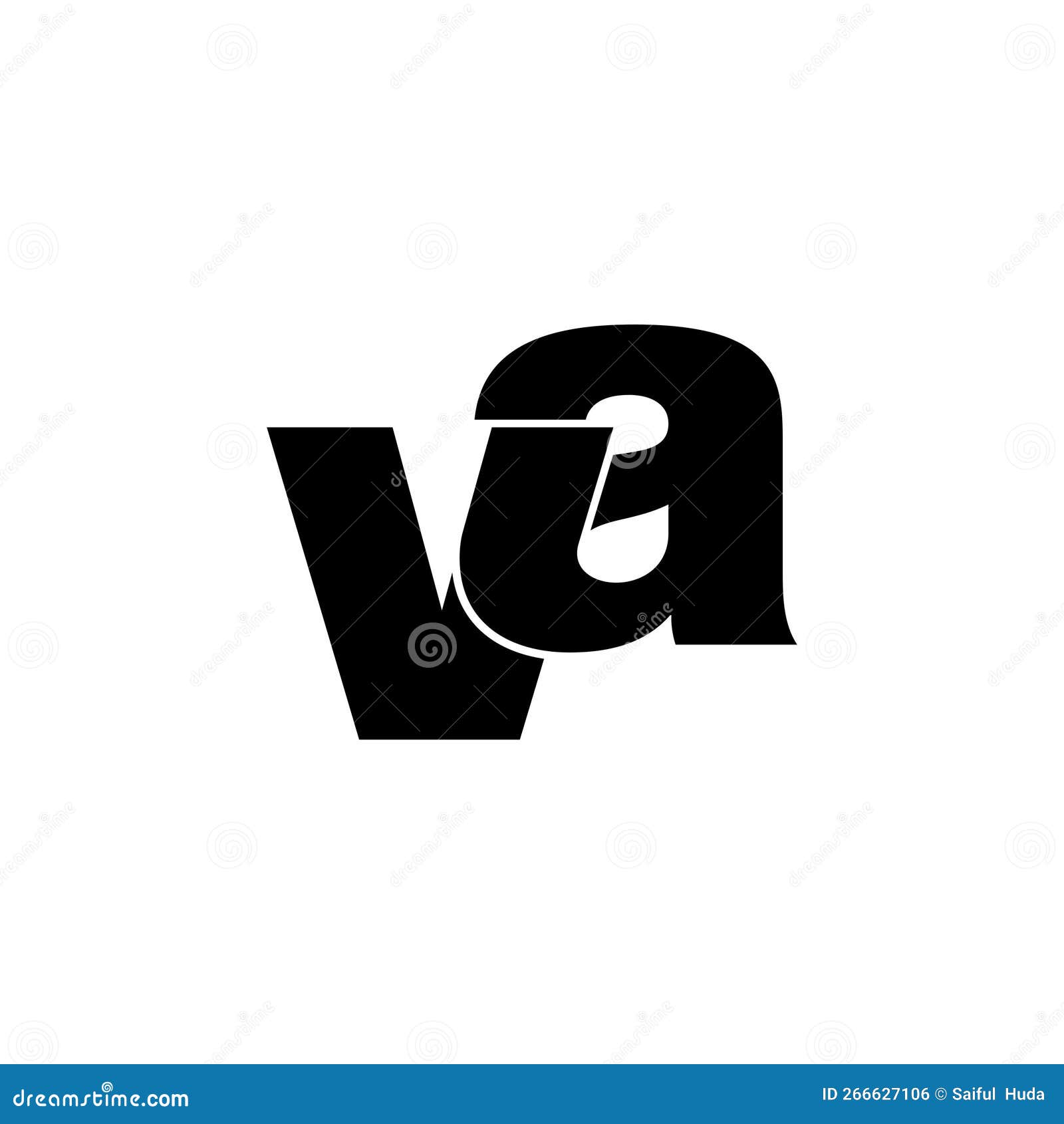Letter VA Simple Monogram Logo Icon Design. Stock Vector - Illustration ...