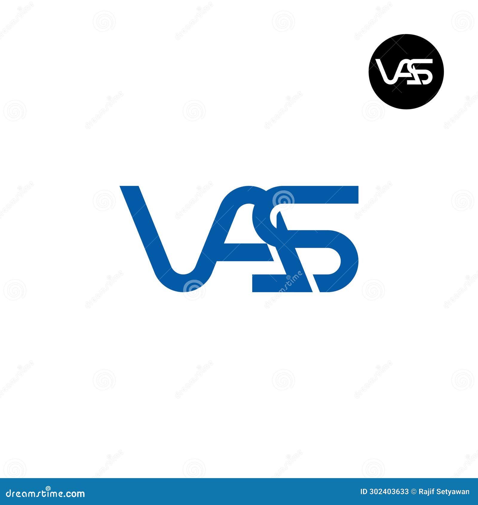 Letter VAS Monogram Logo Design Stock Vector - Illustration of initial ...