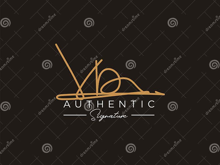 Letter VB Signature Logo Template Vector Stock Vector - Illustration of ...