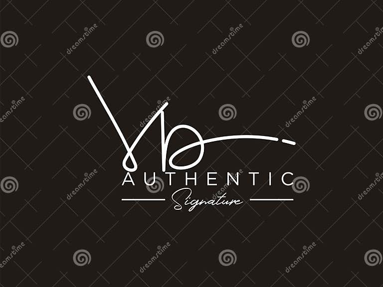 Letter VB Signature Logo Template Vector Stock Vector - Illustration of ...