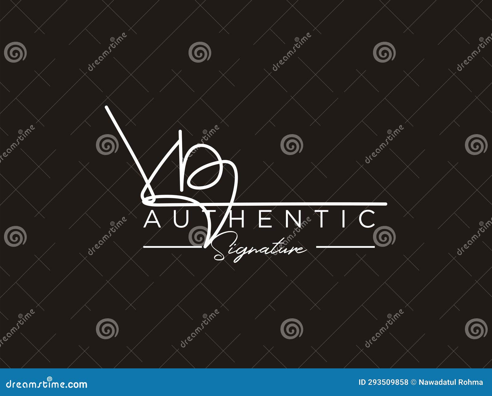 Letter VB Signature Logo Template Vector Stock Vector - Illustration of ...