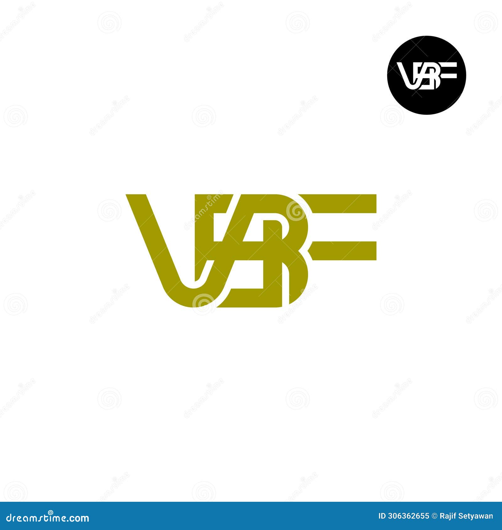 Letter VBF Monogram Logo Design Stock Vector - Illustration of design ...