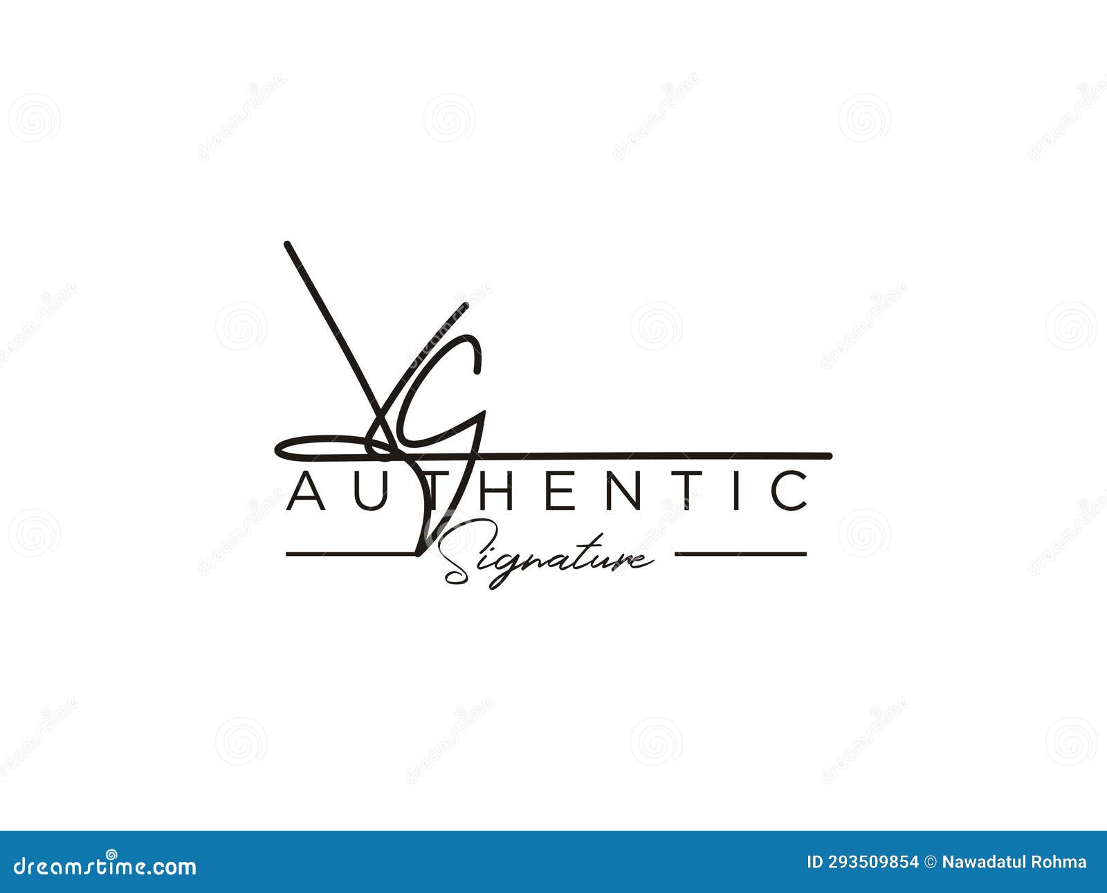 Letter VC Signature Logo Template Vector Stock Vector - Illustration of ...