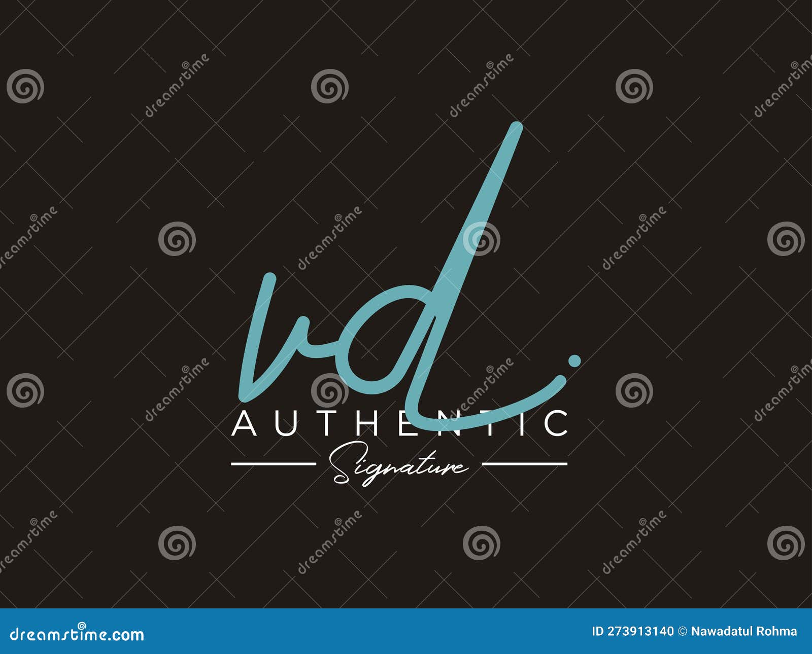 Letter VD Signature Logo Template Vector Stock Vector - Illustration of ...