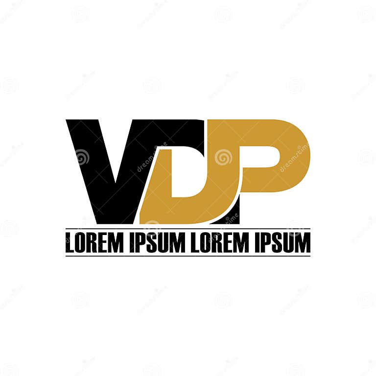 Letter VDP Simple Monogram Logo Icon Design. Stock Vector ...
