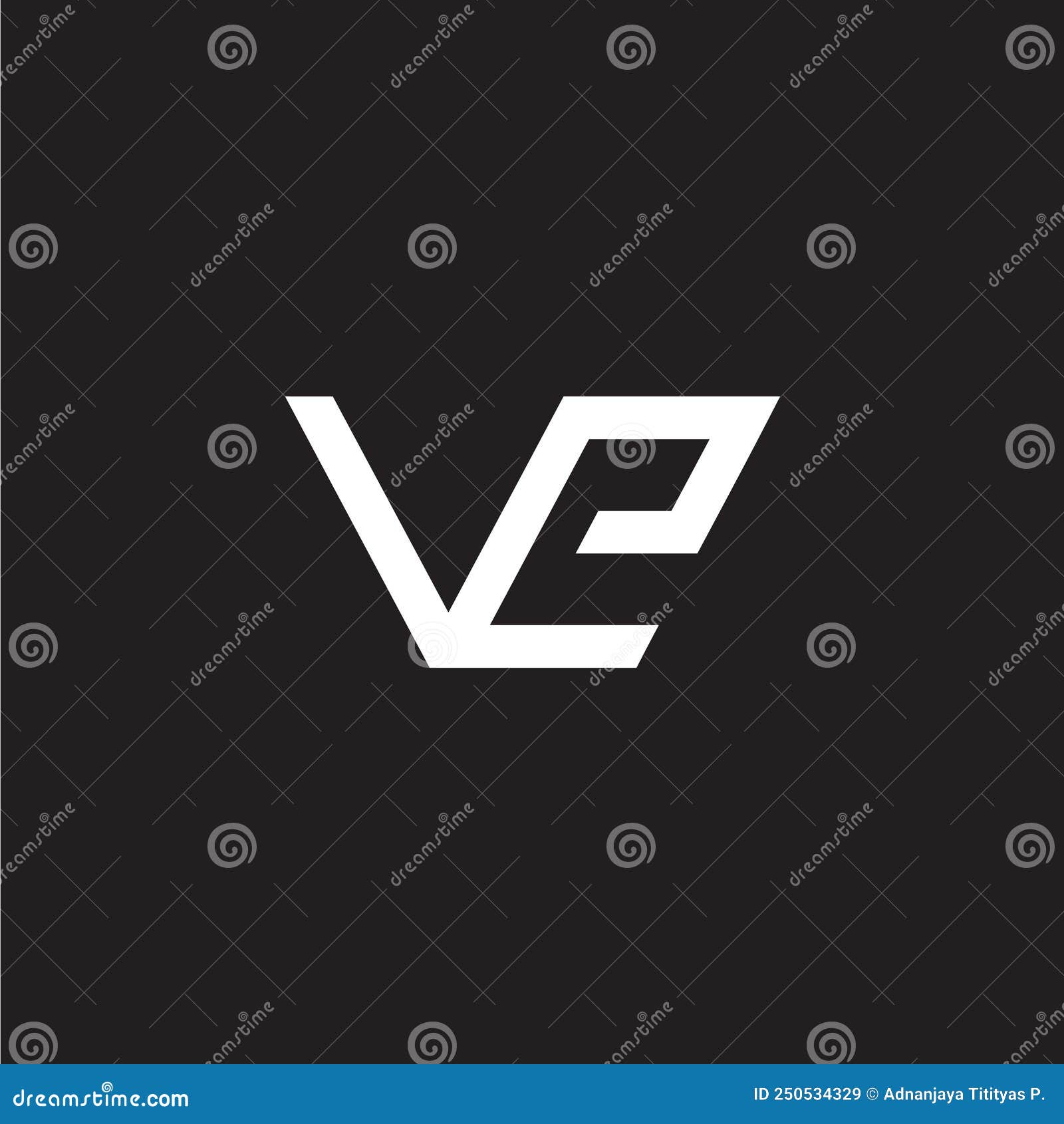 Letter Ve Simple Line Geometric Logo Vector Stock Vector - Illustration ...