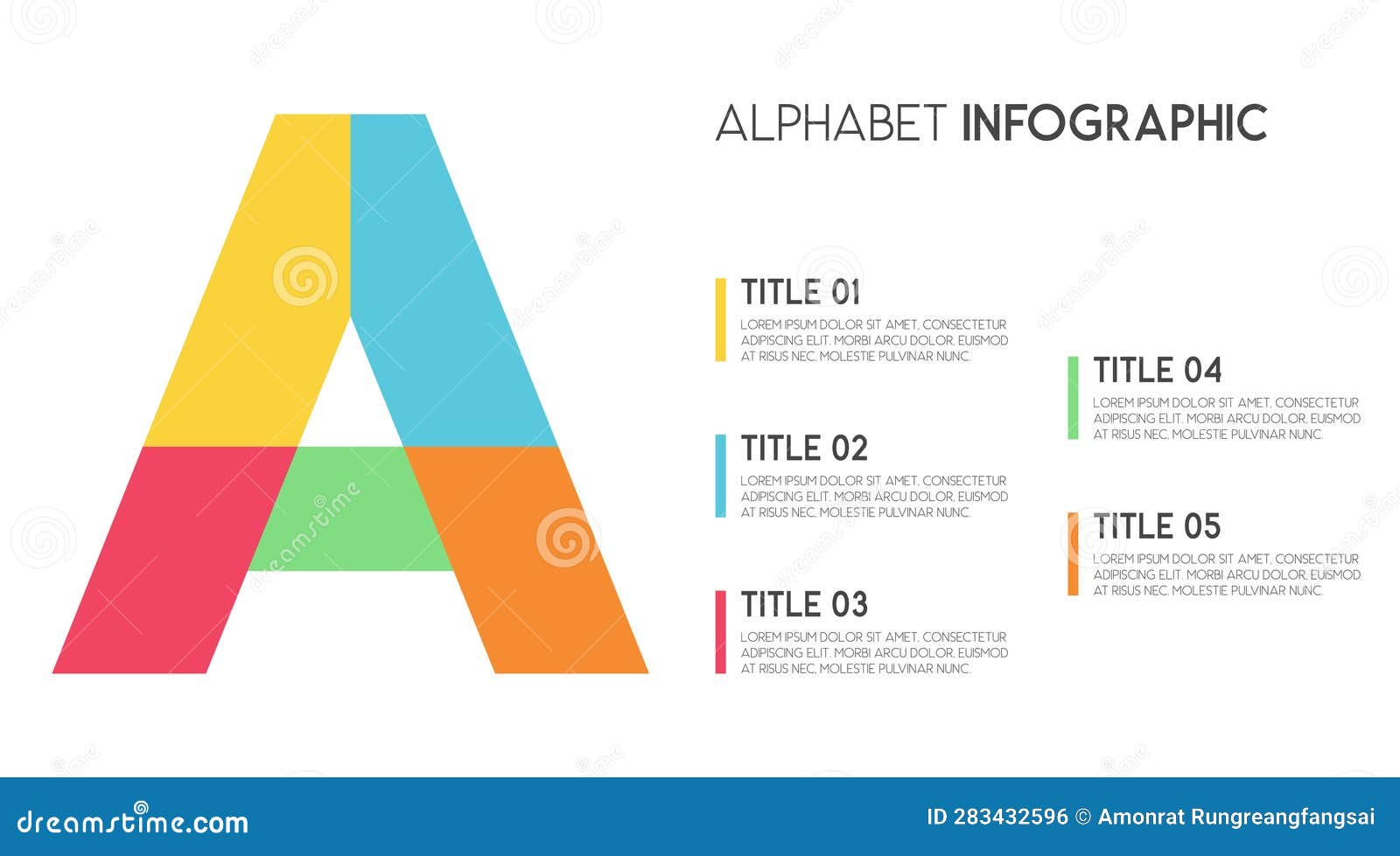 Letter a Vector Alphabet and Other Elements for Infographics Stock ...