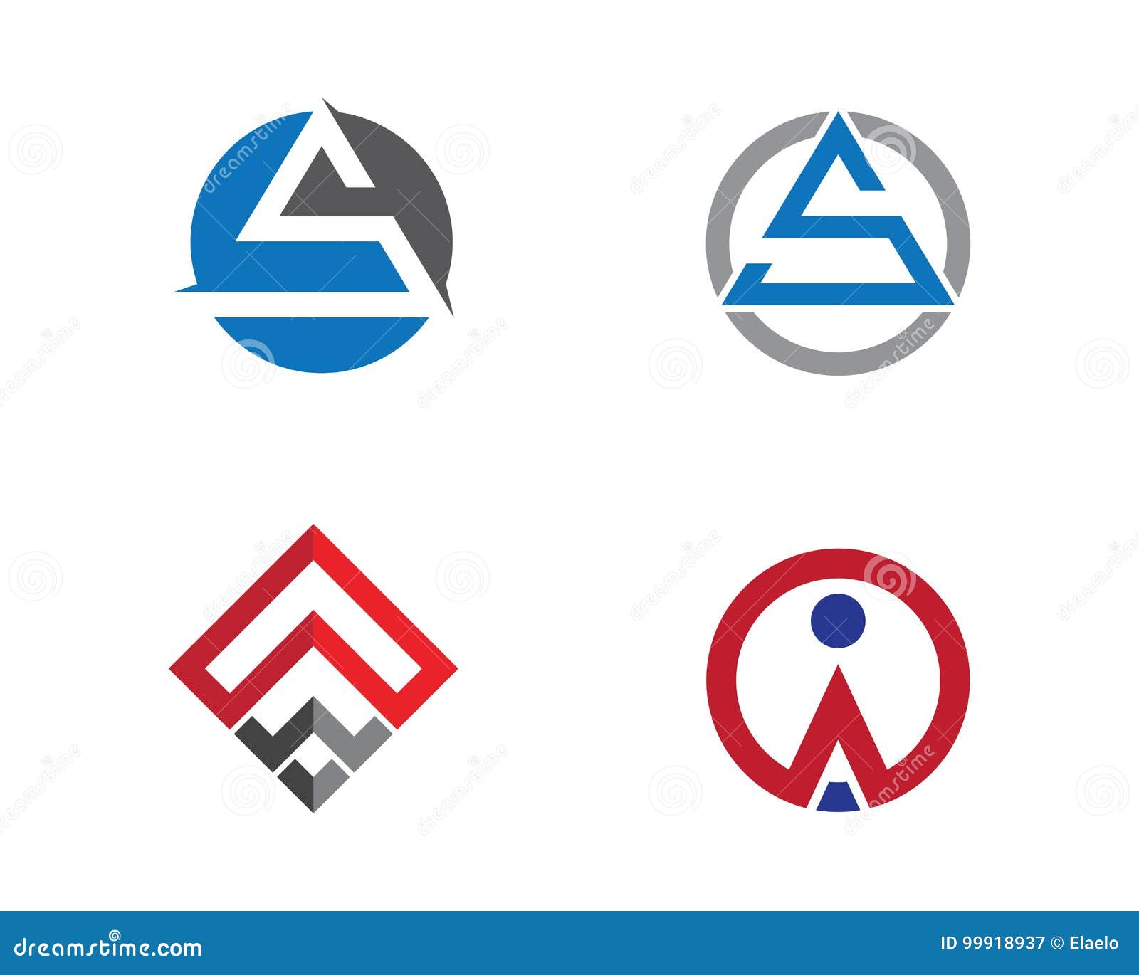 A Letter Icon Logo Template Stock Vector - Illustration of concept ...