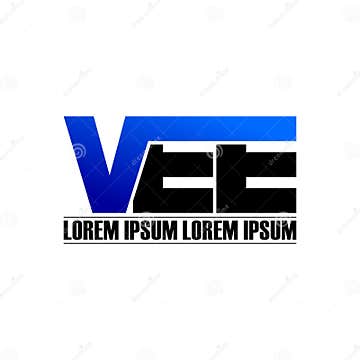 Letter VEE Simple Monogram Logo Icon Design. Stock Vector ...