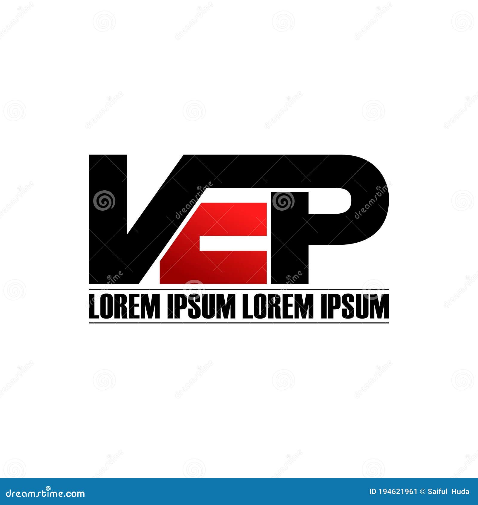 Letter VEP Simple Monogram Logo Icon Design. Stock Vector ...