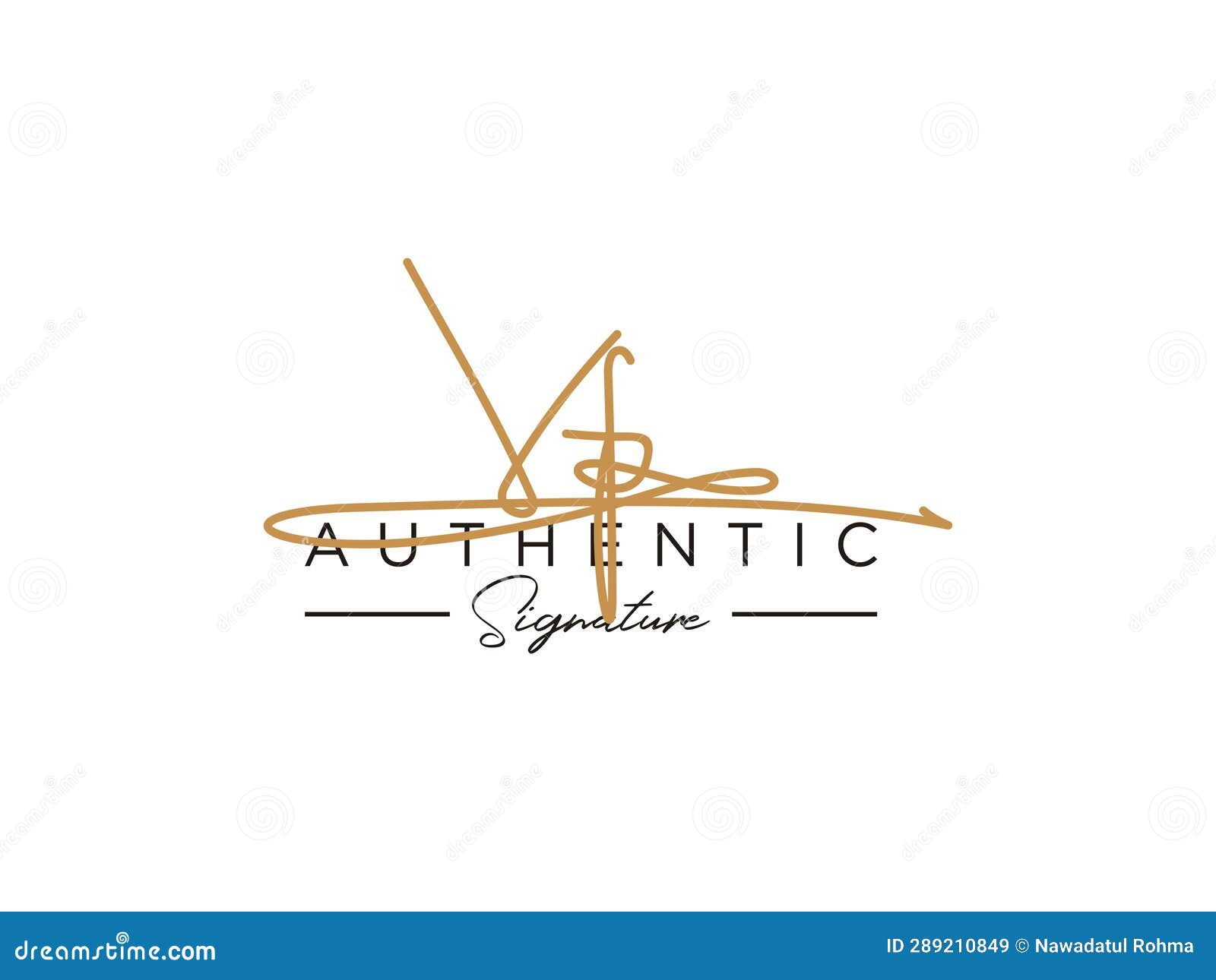 Letter VF Signature Logo Template Vector Stock Vector - Illustration of ...