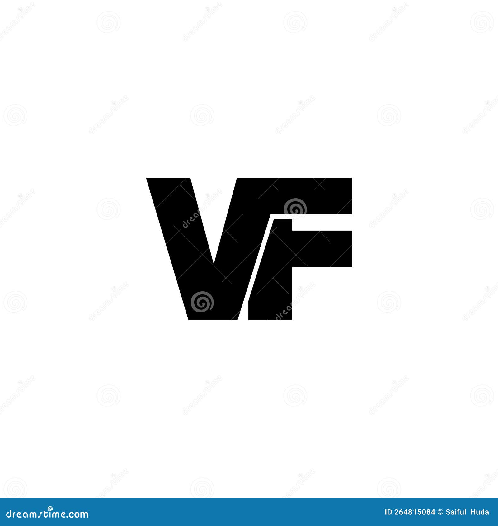 Letter VF Simple Monogram Logo Icon Design. Stock Vector - Illustration ...