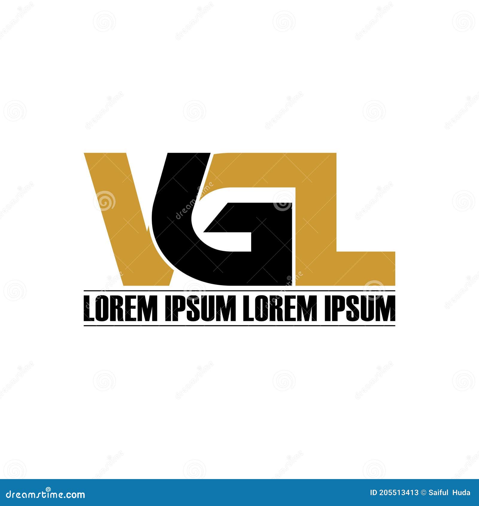 Letter VGL Simple Monogram Logo Icon Design. Stock Vector ...