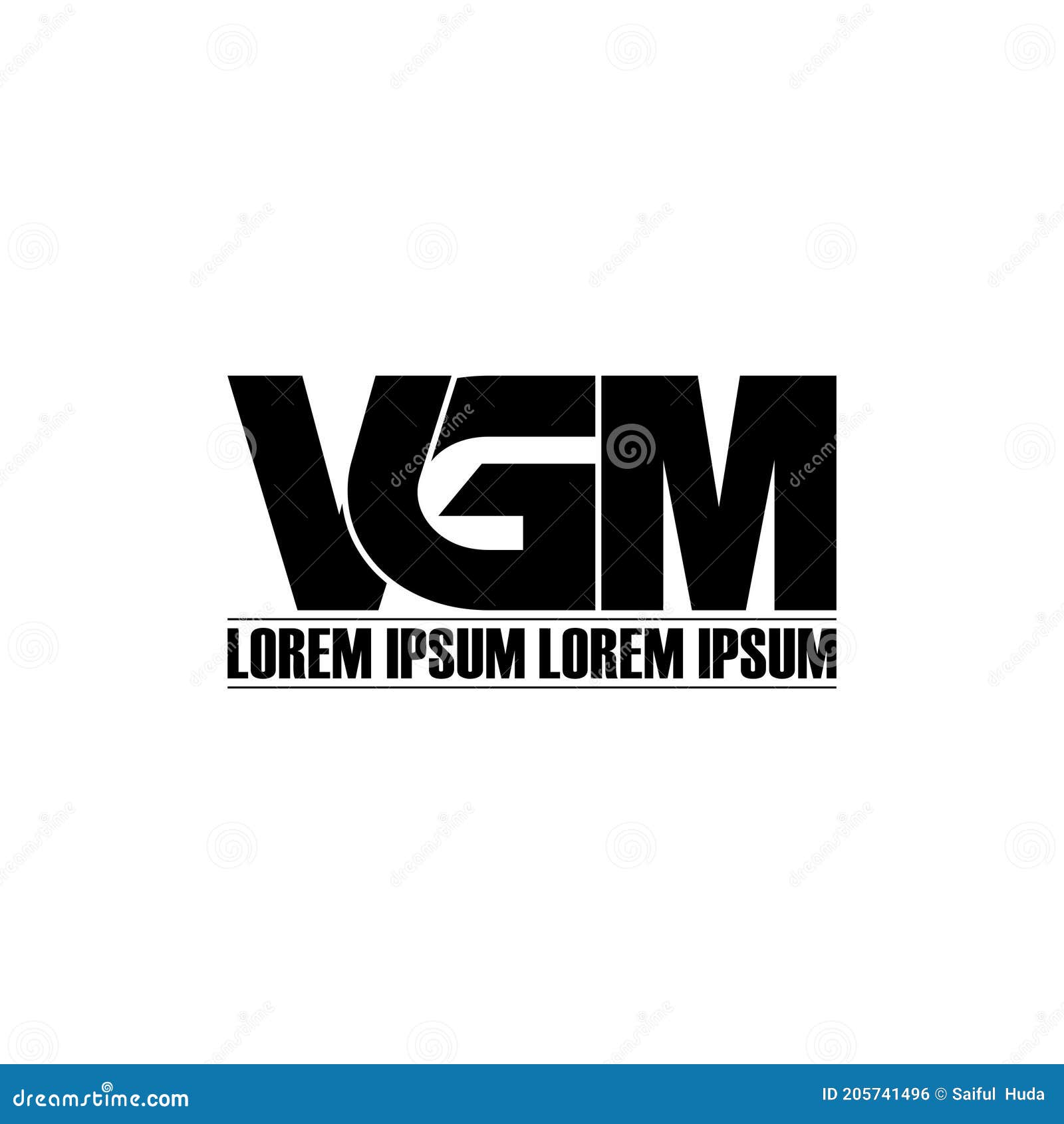 Letter VGM Simple Monogram Logo Icon Design. Stock Vector ...