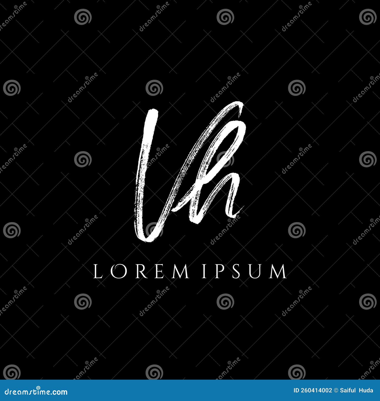 Letter VH Simple Monogram Logo Icon Design. Stock Vector - Illustration ...
