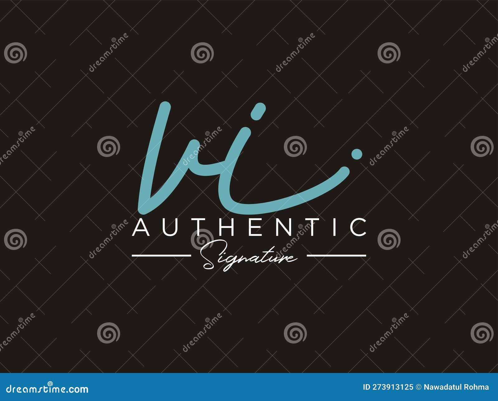 Letter VI Signature Logo Template Vector Stock Vector - Illustration of ...