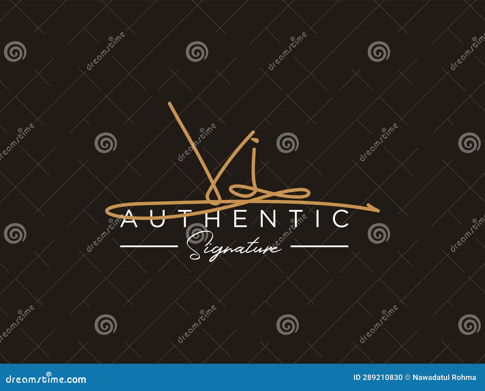 Letter VI Signature Logo Template Vector Stock Vector - Illustration of ...