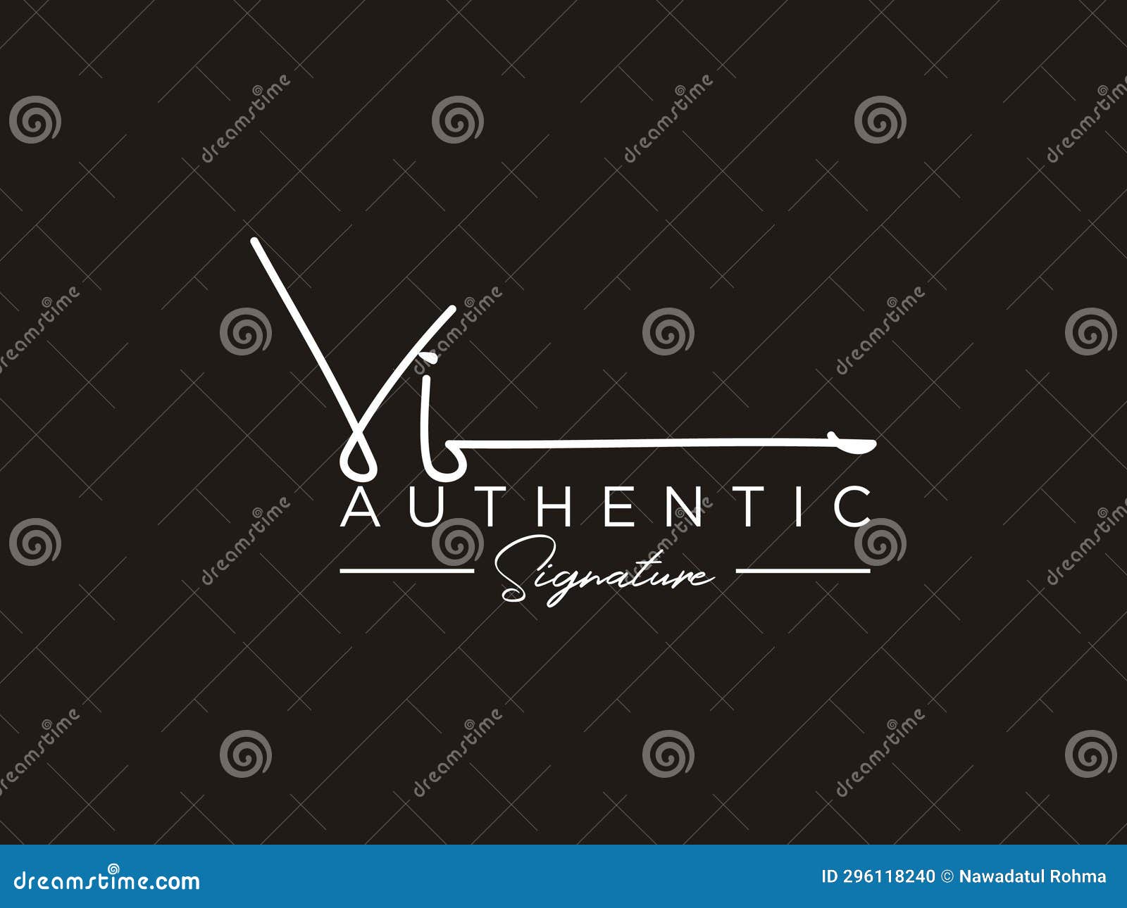 Letter VI Signature Logo Template Vector Stock Vector - Illustration of ...