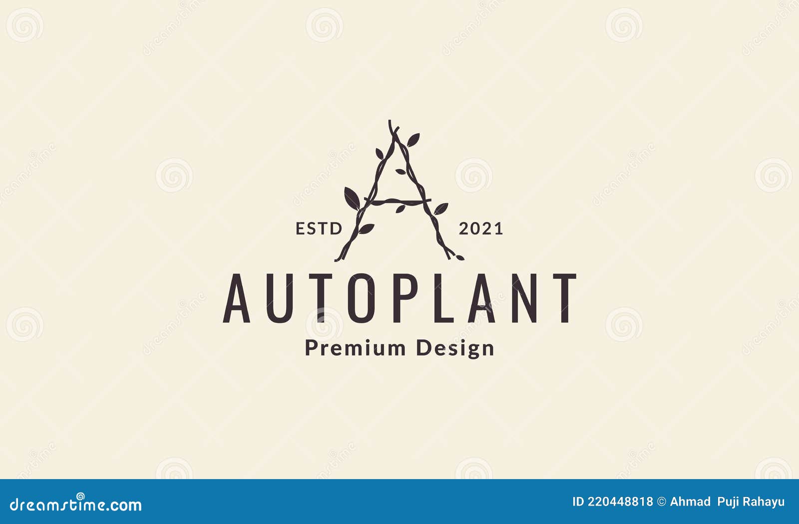 Letter a with Vines Tree Logo Symbol Vector Icon Illustration Graphic ...