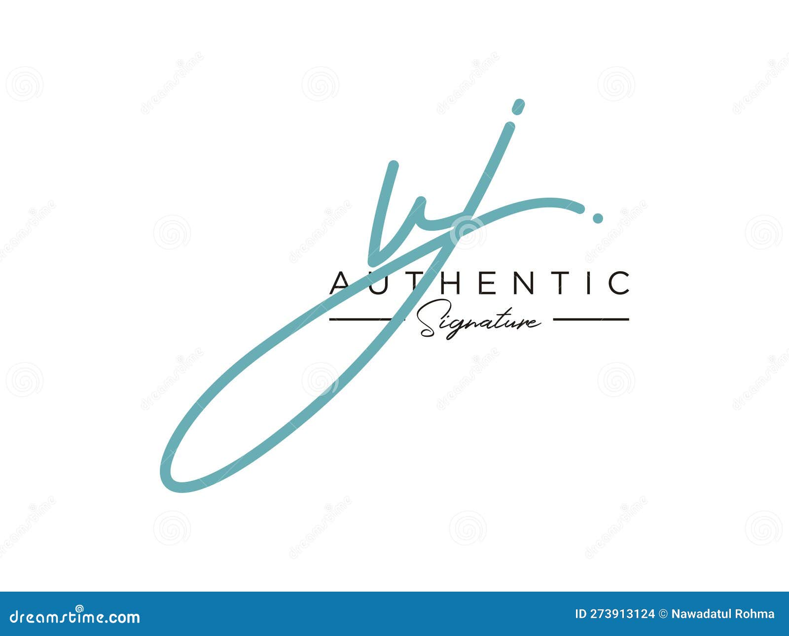 Letter VJ Signature Logo Template Vector Stock Vector - Illustration of ...