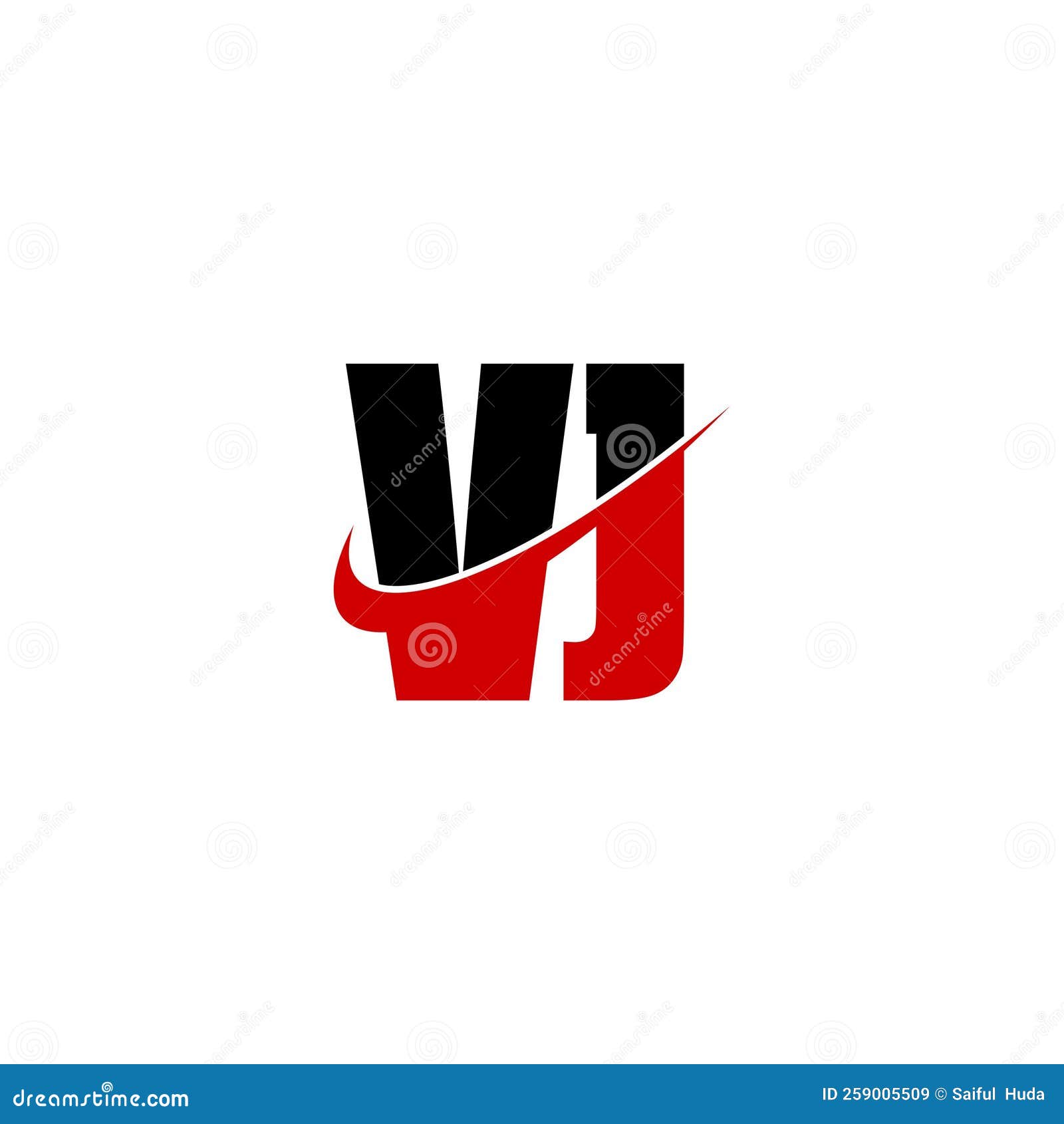 Letter VJ Simple Monogram Logo Icon Design. Stock Vector - Illustration ...