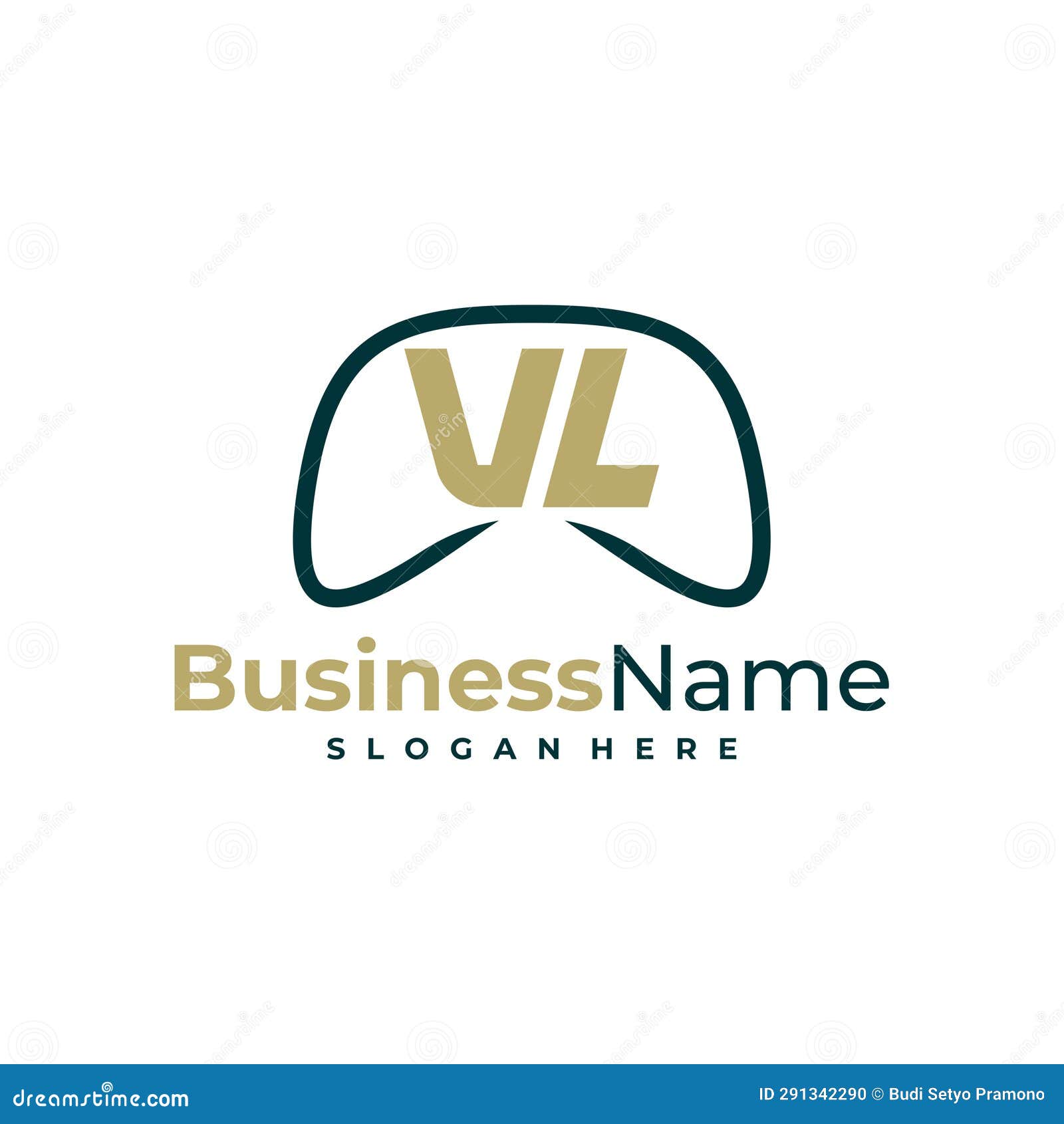 Letter VL Game Logo Design Vector. Luxury VL Logo Design Template ...