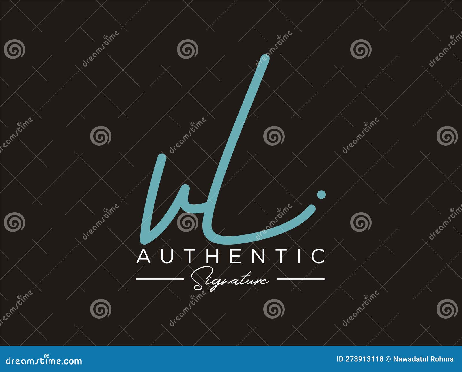 Letter VL Signature Logo Template Vector | CartoonDealer.com #273913118