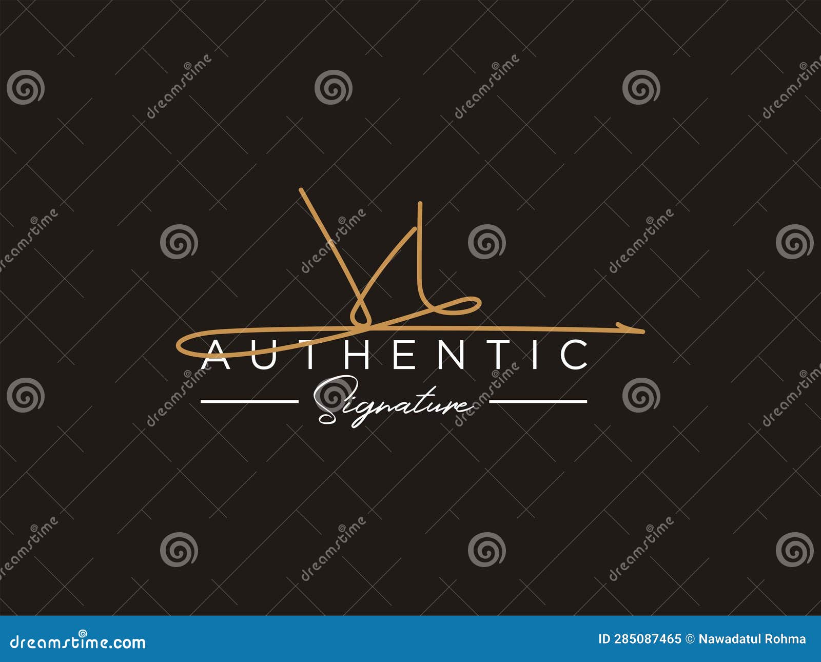Letter VL Signature Logo Template Vector Stock Vector - Illustration of ...