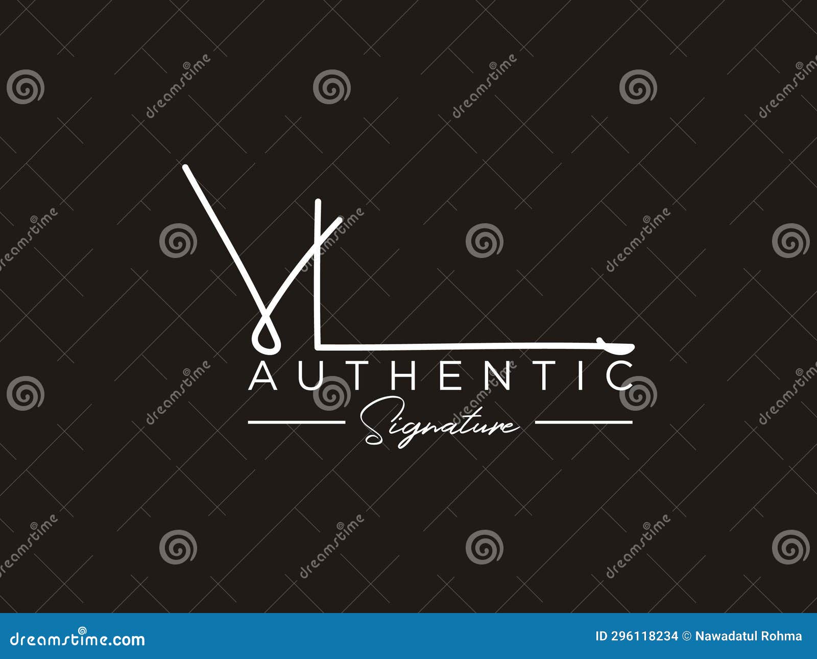 Letter VL Signature Logo Template Vector Stock Vector - Illustration of ...