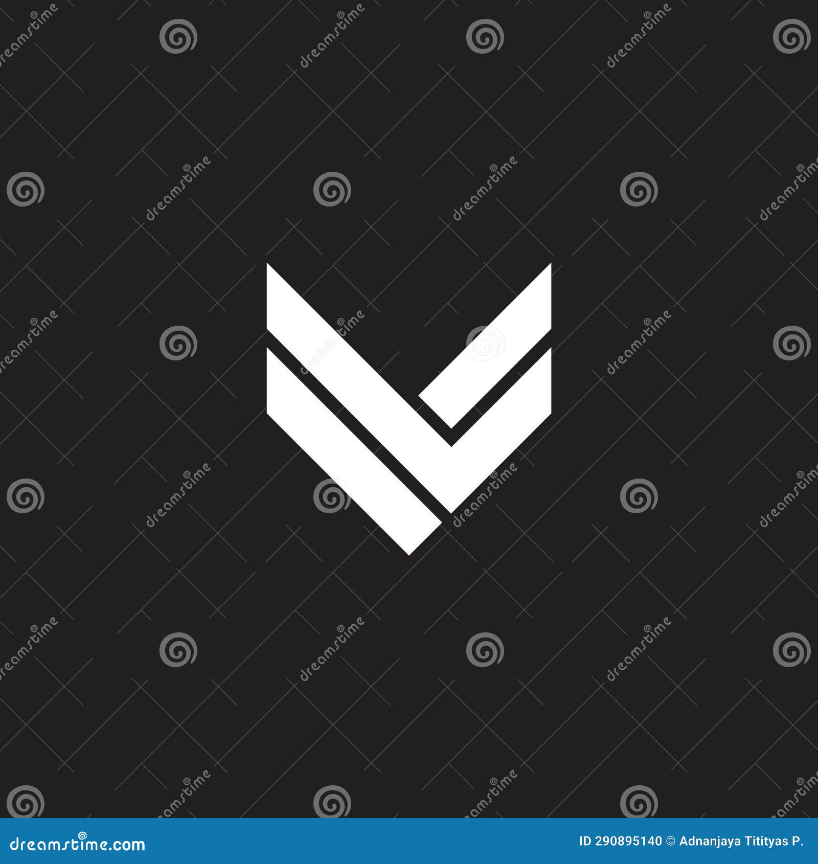 Letter Vl Simple Geometric Line Logo Vector Stock Vector - Illustration ...