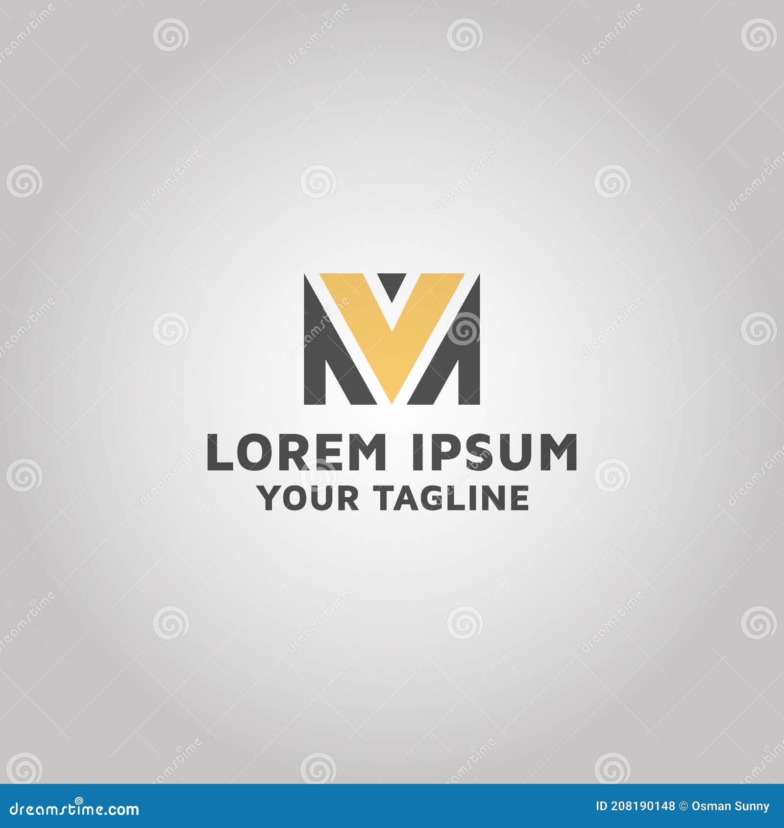 Letter VM Initial MV Logo Design Idea and Inspiration Stock Vector ...