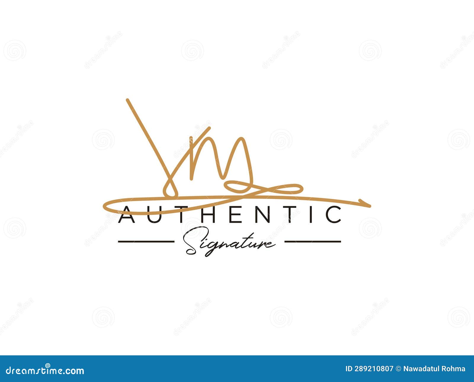 Letter VM Signature Logo Template Vector Stock Vector - Illustration of ...