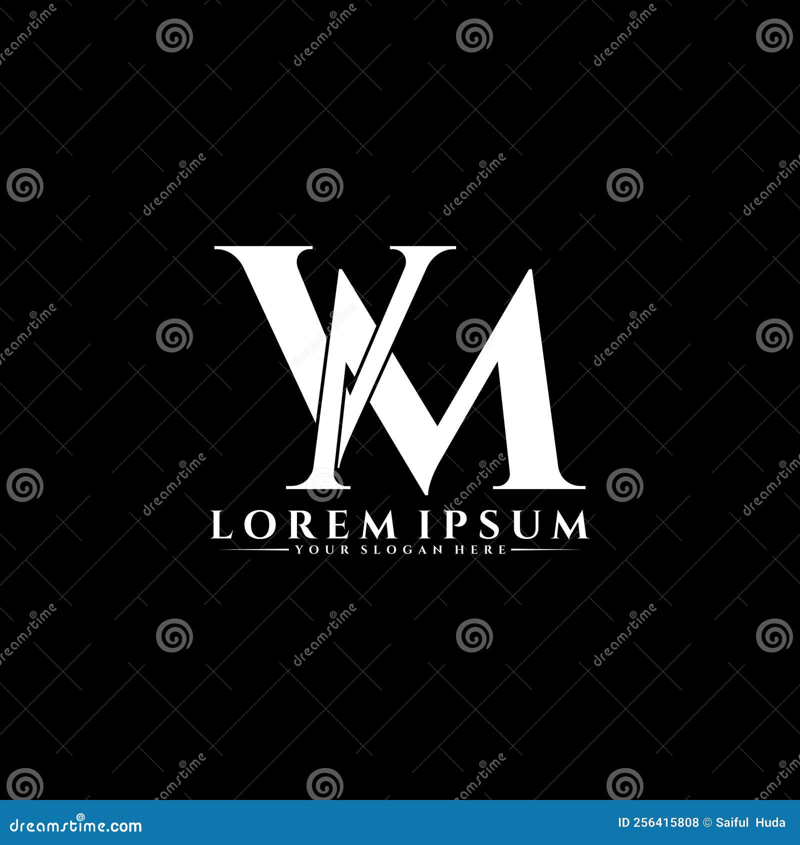 Letter VM Simple Monogram Logo Icon Design. Stock Vector - Illustration ...