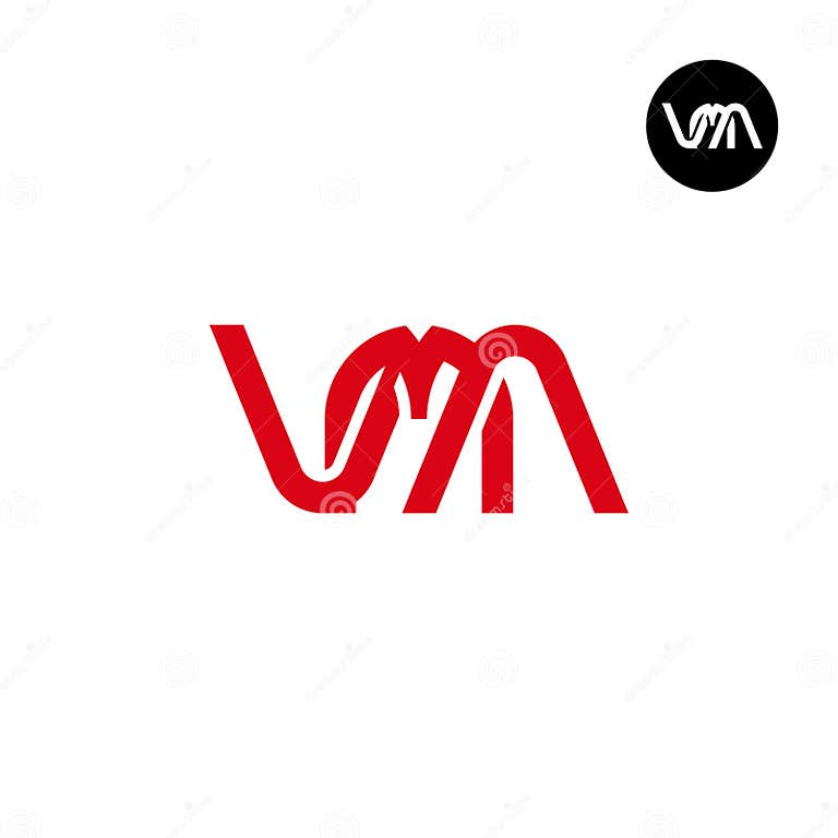Letter VMA Monogram Logo Design Stock Vector - Illustration of ...