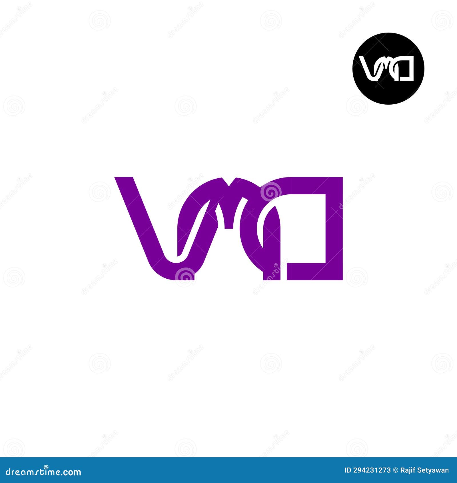 Letter VMD Monogram Logo Design Stock Vector - Illustration of ...