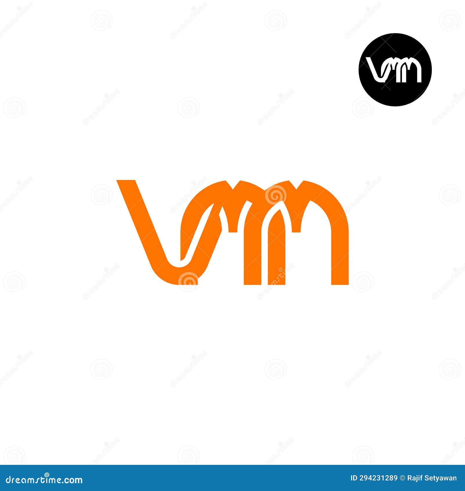 Letter VMM Monogram Logo Design Stock Vector - Illustration of ...